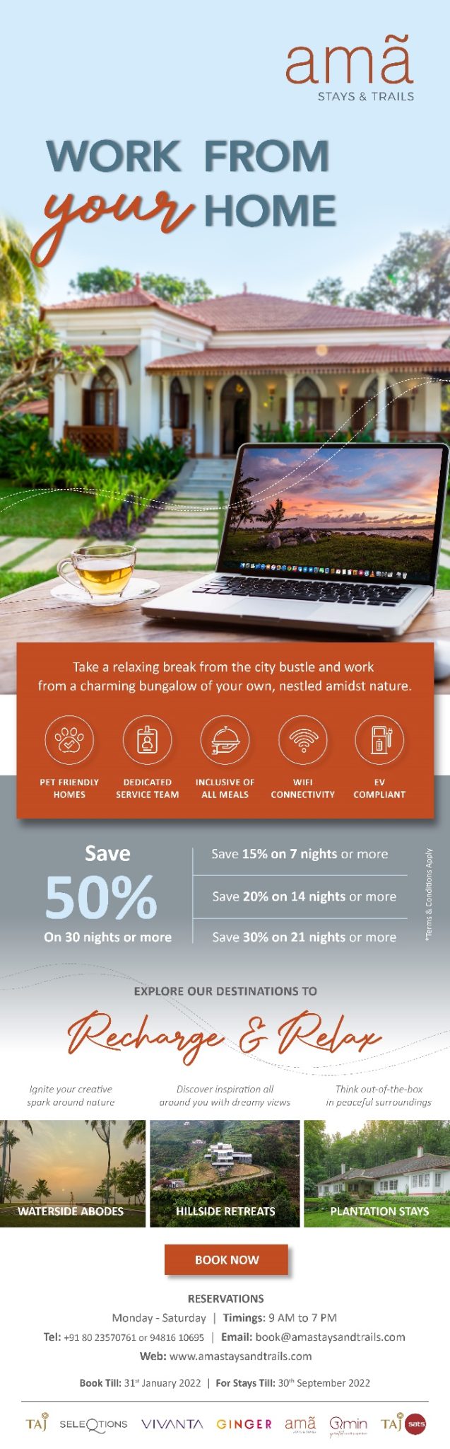 Grab a Desk With a View With amã Stays & Trails - The Daily Brunch